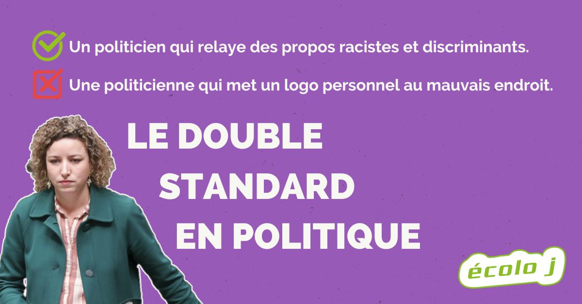 Le double standard dans l'affaire Sarah Schlitz • écolo j